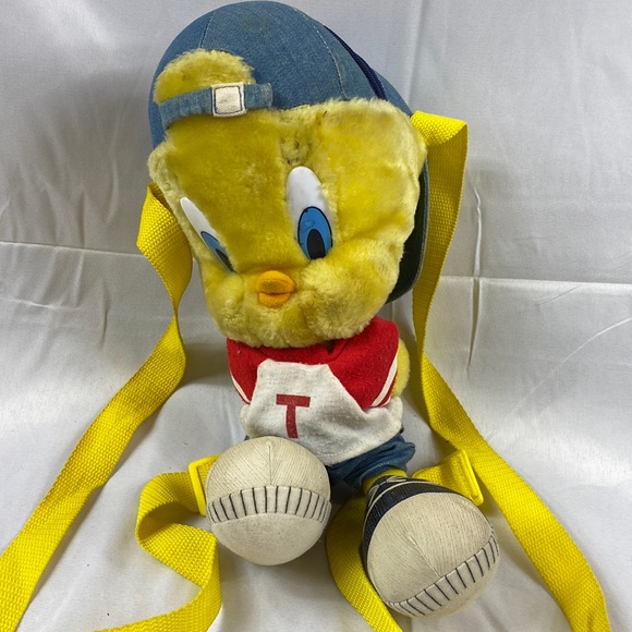 Toys | Vintage 1999 Warner Brothers Looney Tunes Tweety Bird Backpack ...